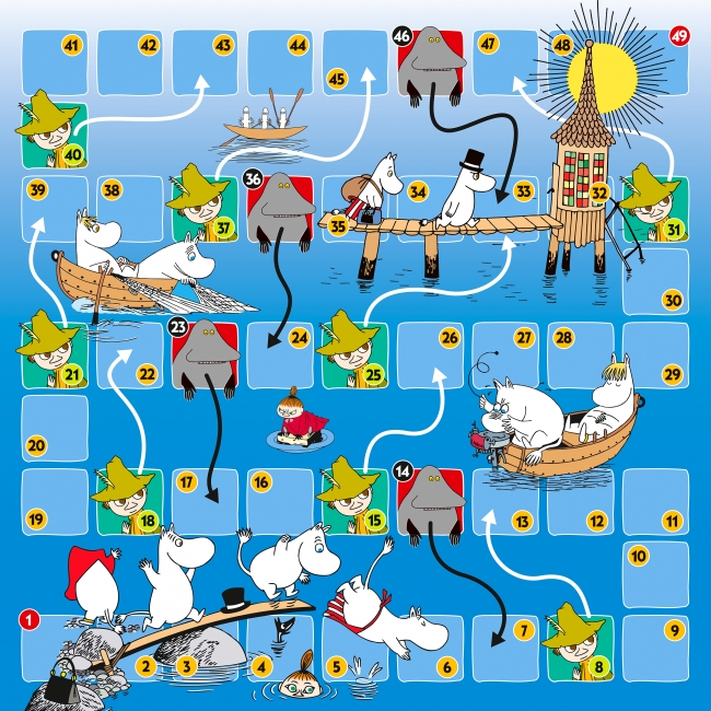 TREFL MOOMIN Muumi snakes&ladders | XS Lelut | XS Lelut